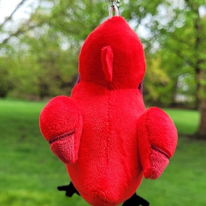 The Owl House Inspired Flapjack Palisman Plush Keychain Cardinal Bird ...