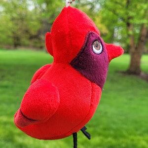 The Owl House Inspired Flapjack Palisman Plush Keychain Cardinal Bird ...