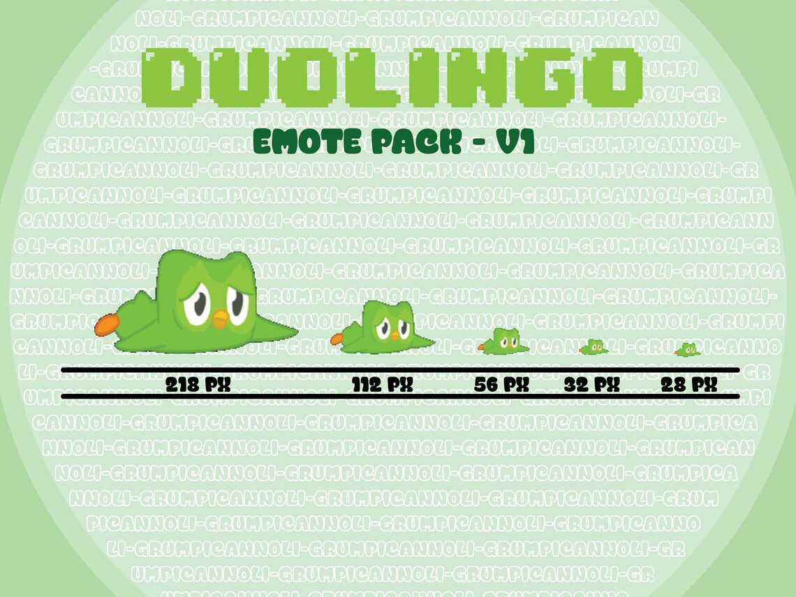 DUOLINGO EMOTE PACK- V1 - Etsy