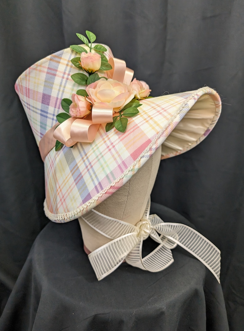 Plaid Spring Bonnet - Etsy