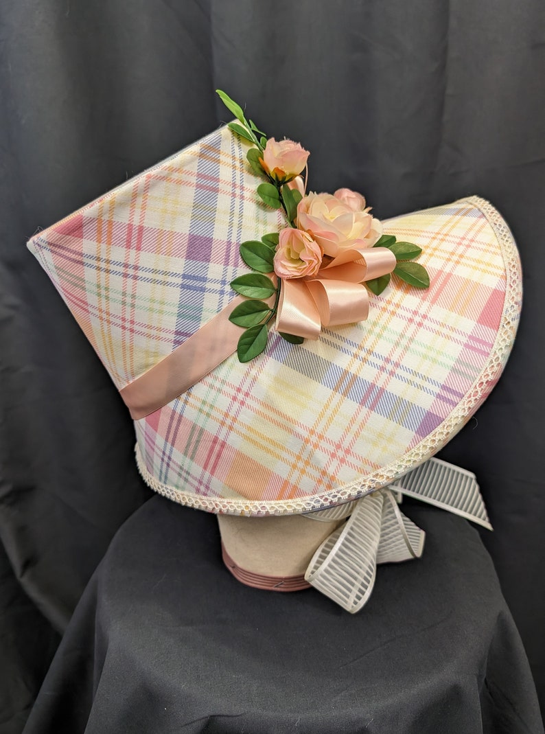 Plaid Spring Bonnet - Etsy