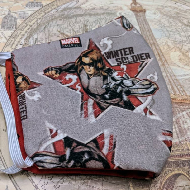 Winter Soldier Face Mask - Etsy