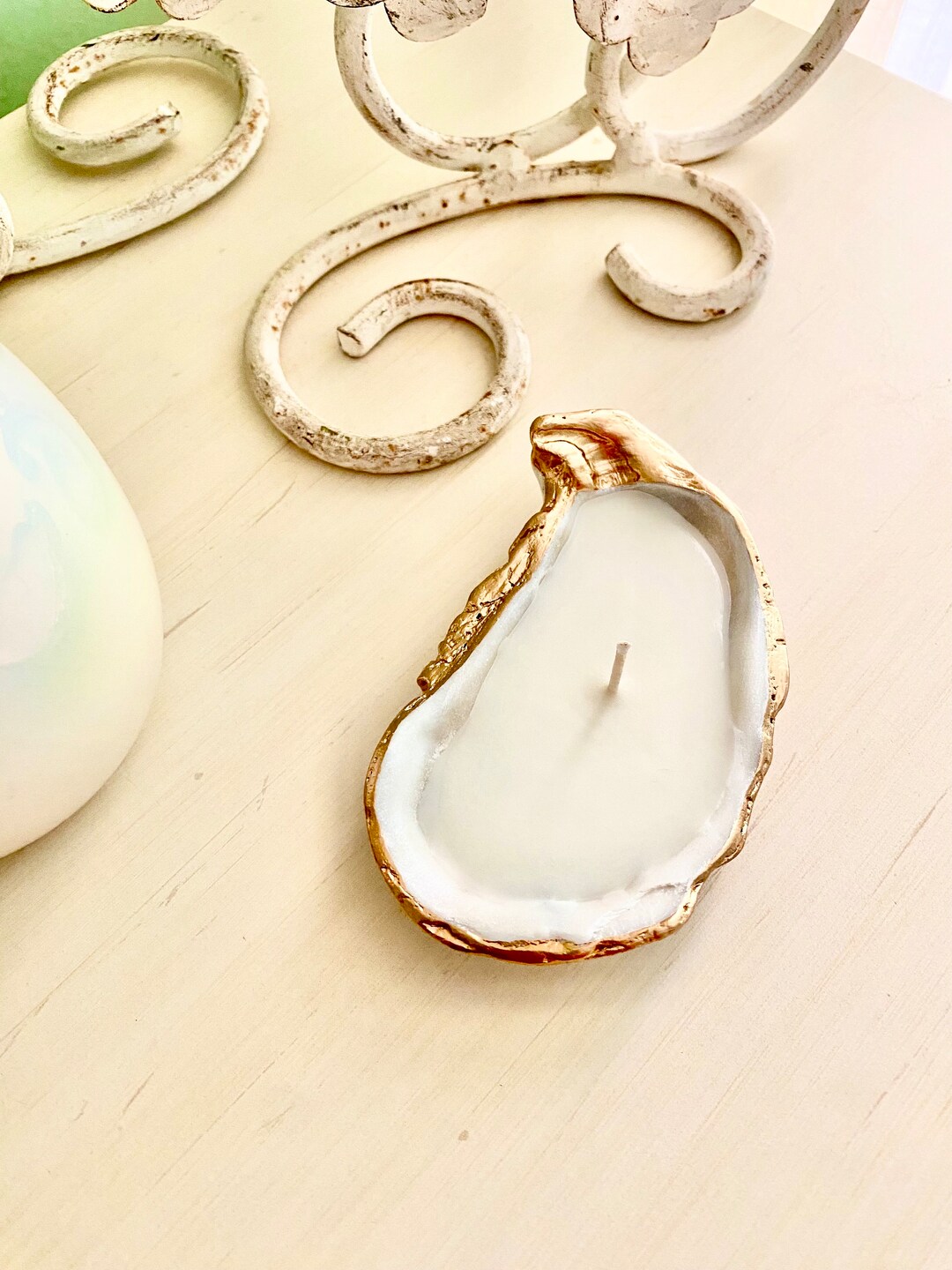 Oyster Shell Soy Candle - Etsy