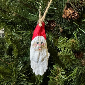 Oyster Shell Santa Ornament - Etsy