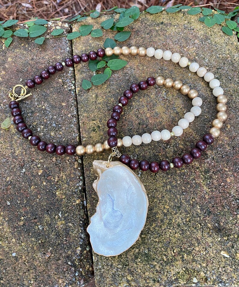 Oyster Shell 30” Necklace - Etsy