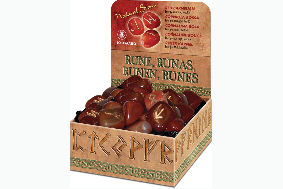 Red Carnelian Runes Set, Runes Kit - Etsy