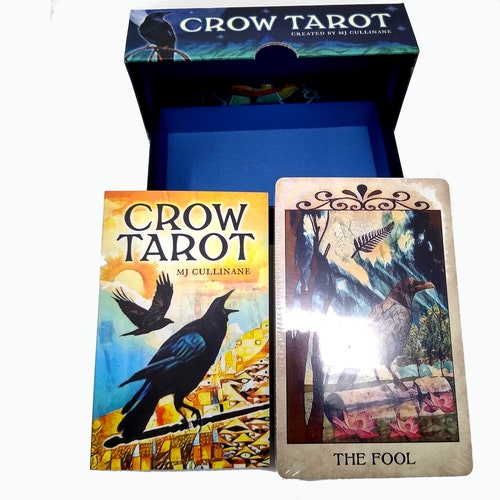 Crow Tarot Card Deck by MJ Cullinane 78 Card Crow Tarot Deck - Etsy