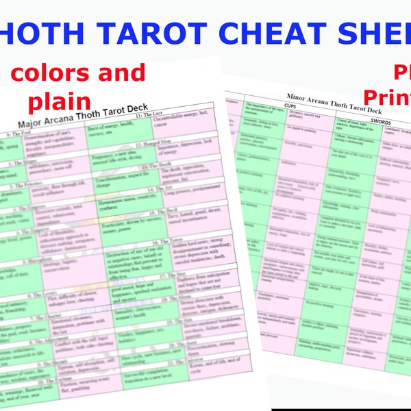 Thoth Tarot - Etsy