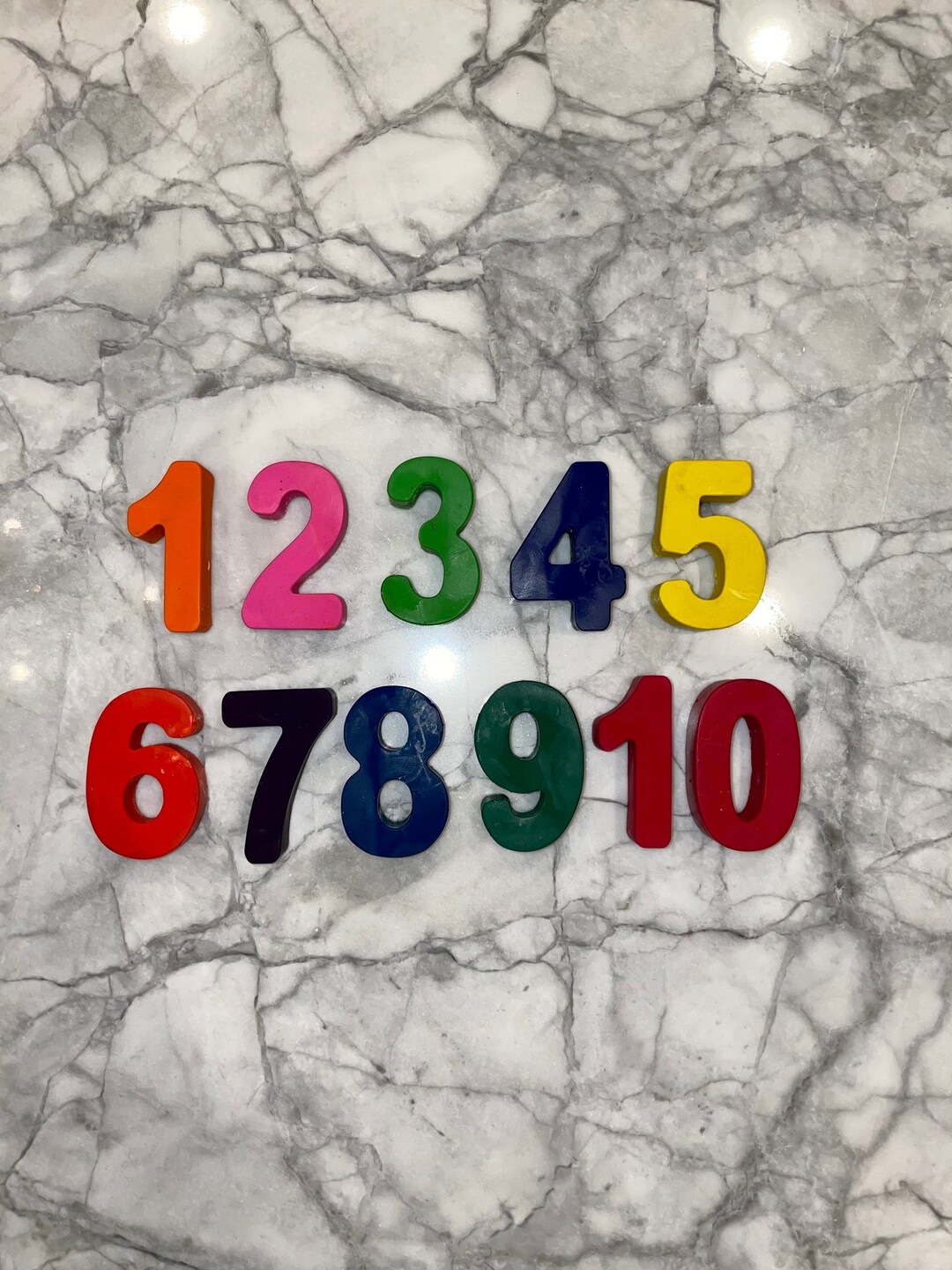 Set of Numbers Crayons 1-10 - Etsy
