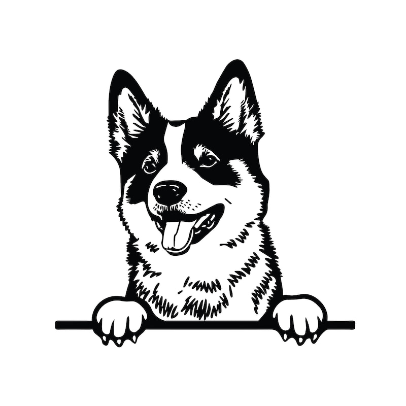 Japanese Dog Peek - Etsy UK