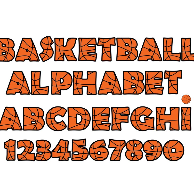 Basketball Alphabet - Etsy