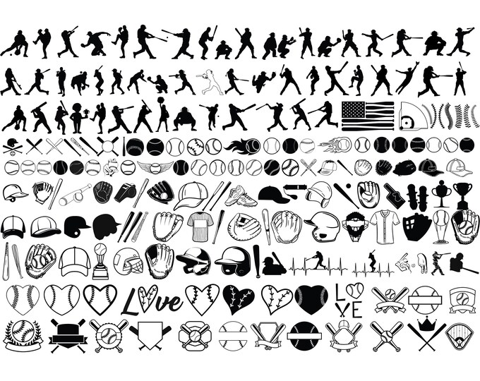 BASEBALL SVG Bundle, BASEBALL Svg Cut Files for Cricut, Baseball ...