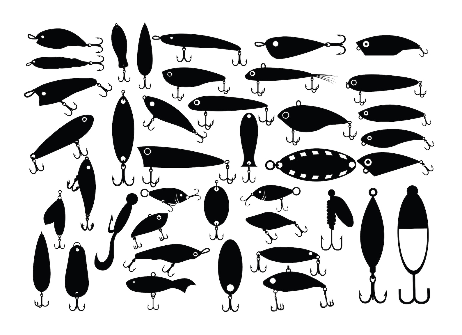 FISHING LURES SVG, Fishing Lures Svg Cut Files for Cricut, Fishing Svg ...