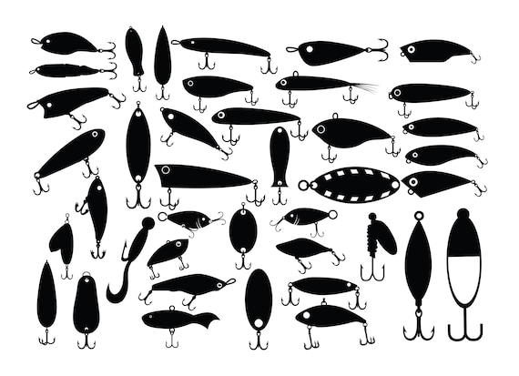FISHING LURES SVG Fishing Lures Svg Cut Files for Cricut - Etsy
