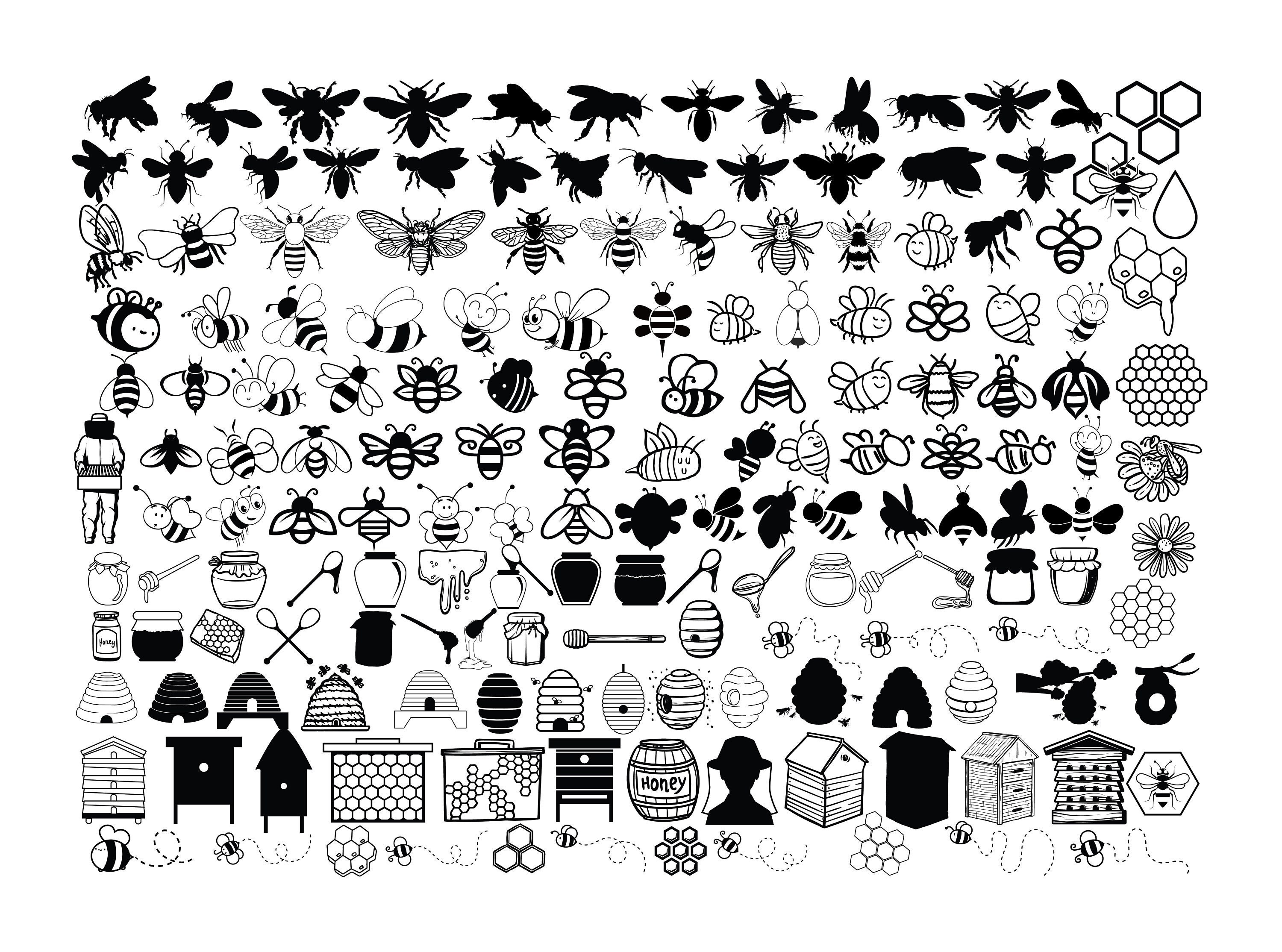 BEE SVG Bundle Honey BEE Svg Files Bee Svg Cut Files for - Etsy