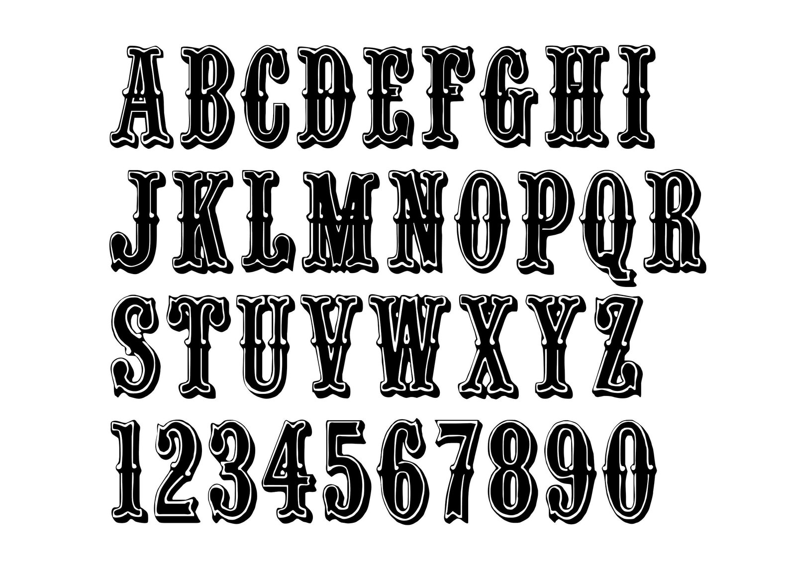 WESTERN FONT SVG Western Alphabet Svg Western Letters and - Etsy Australia