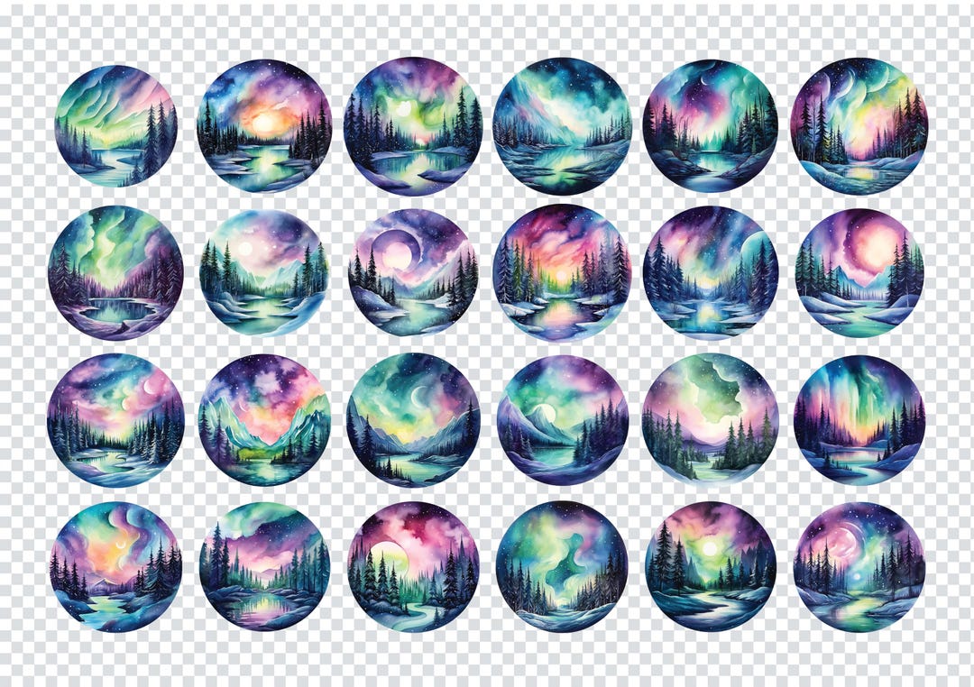 AURORA BOREALIS PNG, Northern Lights Png, Winter Night Png, Dreamy ...