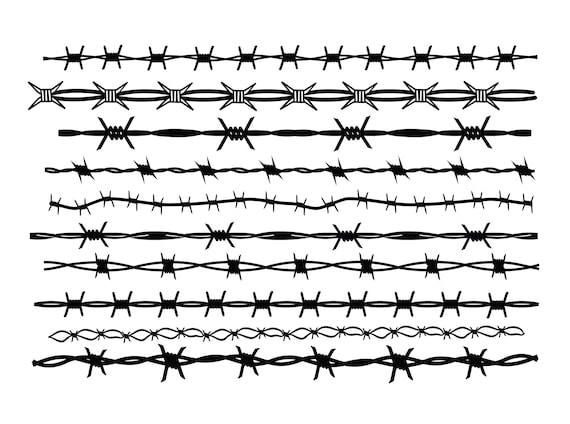 BARBED WIRE SVG Barbed Wire Svg Cut Files for Cricut Barbed - Etsy Canada