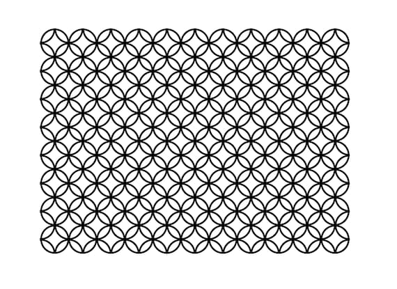 OVERLAPPING CIRCLES SVG Overlapping Pattern Cut Files for - Etsy