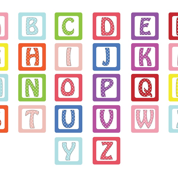 Building Blocks Font - Etsy