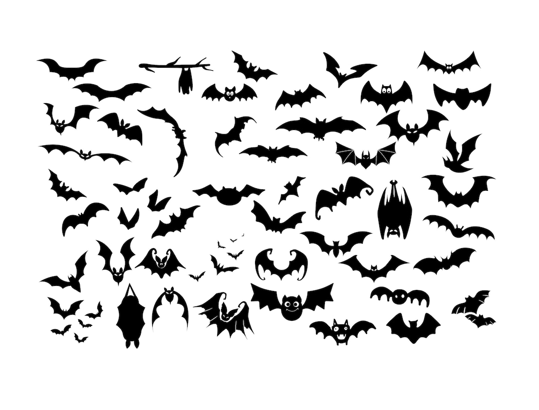 HALLOWEEN BAT SVG, Bat Clipart, Halloween Svg Files for Cricut, Bat Cut ...