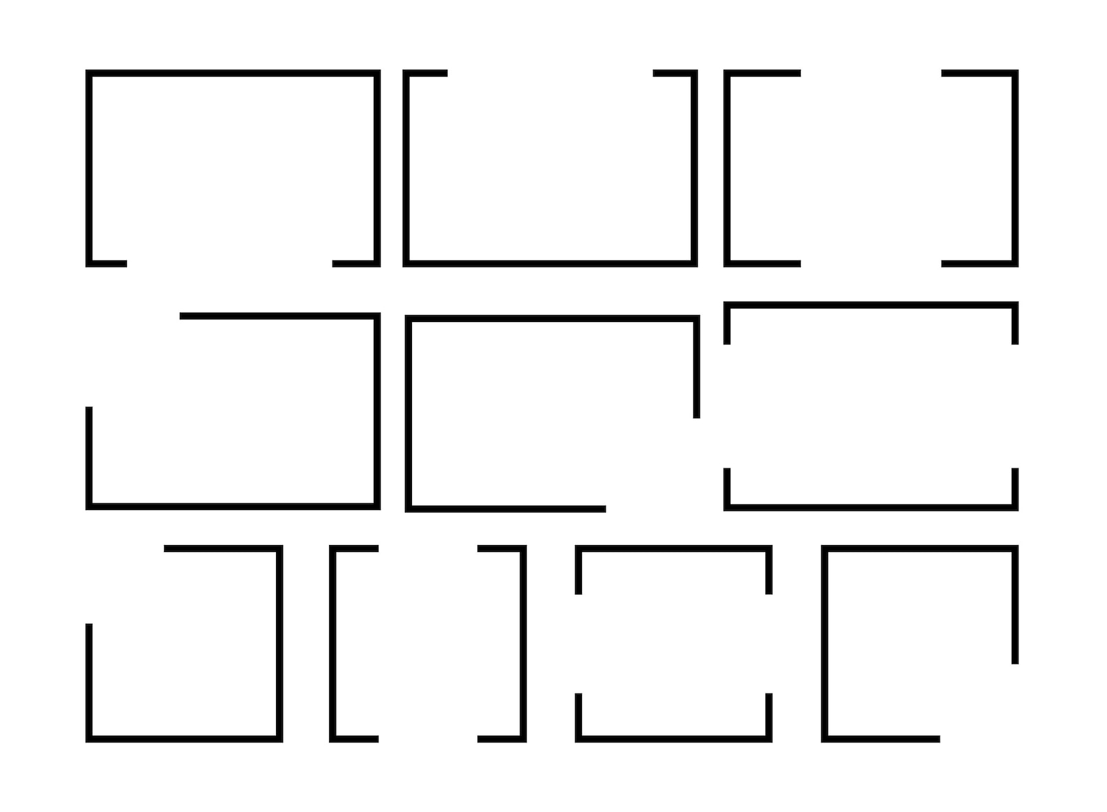 Open RECTANGLE SVG, Split RECTANGLE Svg, Rectangle Outline Svg ...