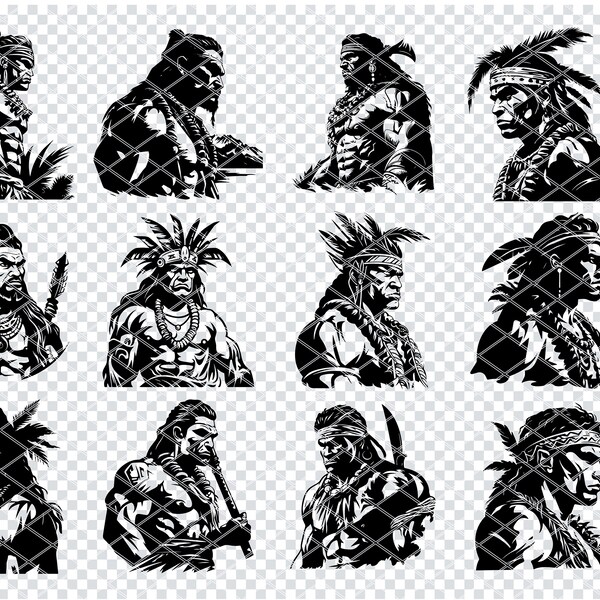 Polynesian Warrior Svg - Etsy