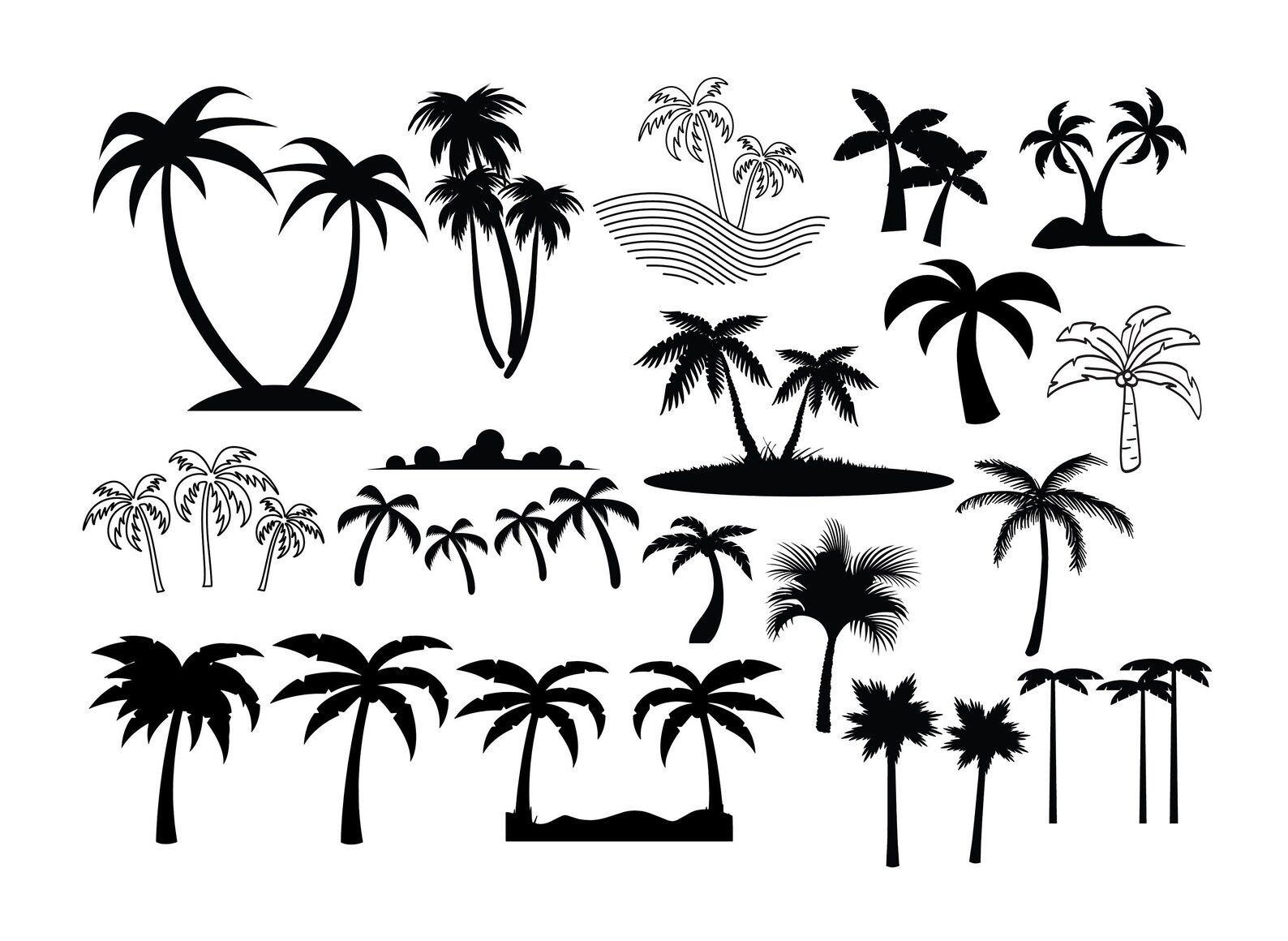 PALM TREE SVG Palm Tree Svg Cut Files for Cricut Palm Tree | Etsy