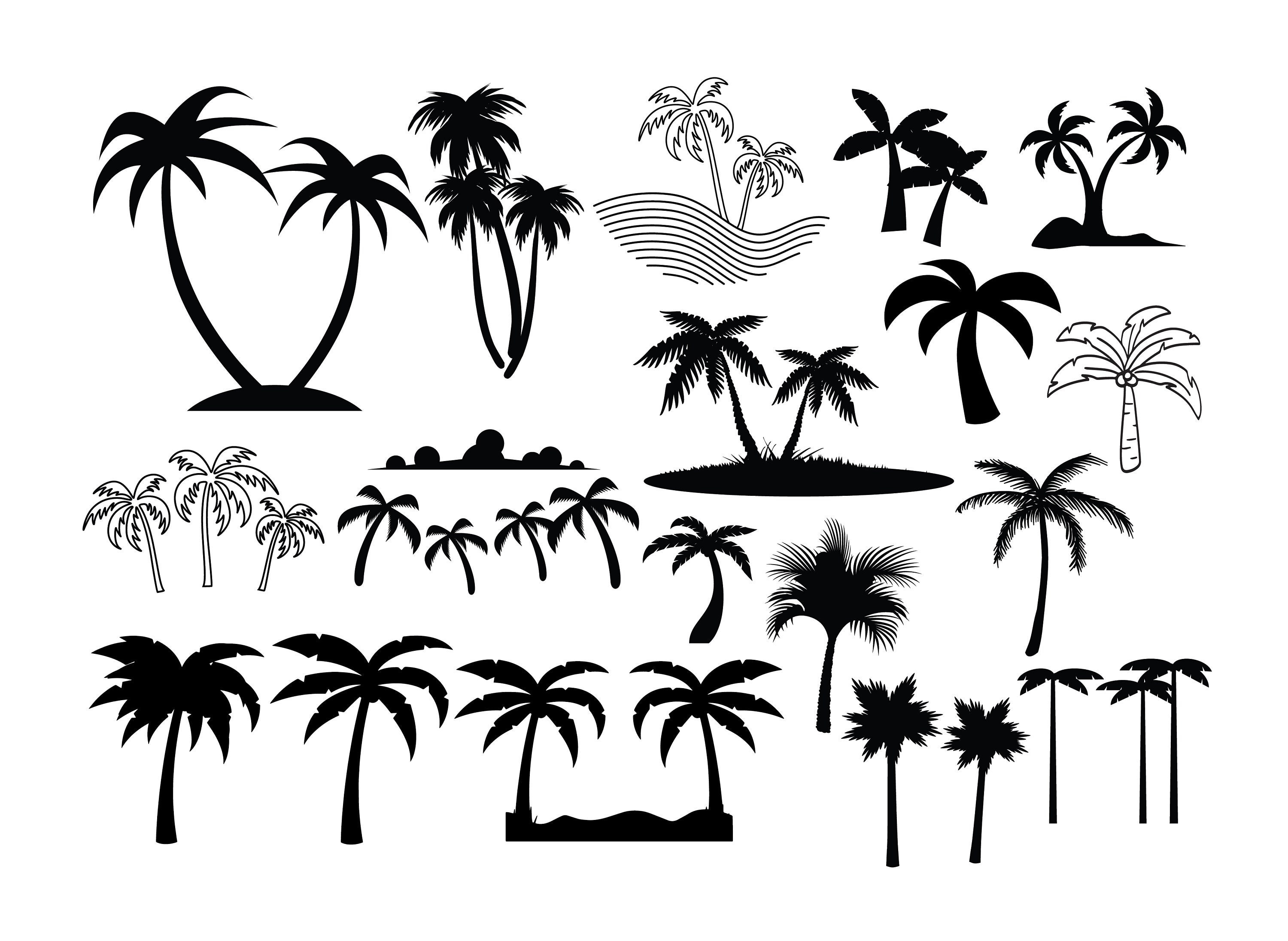 PALM TREE SVG, Palm Tree Svg Cut Files for Cricut, Palm Tree Cut Files ...
