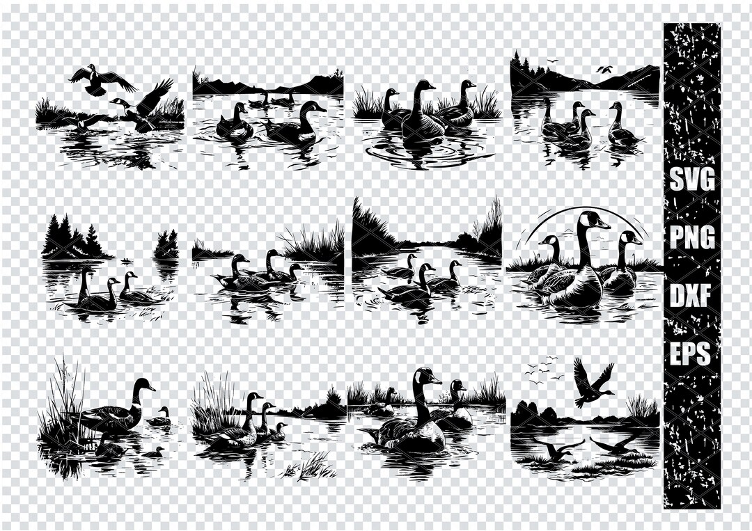WILD GOOSE SVG Canadian Geese Svg Files for Cricut Geese - Etsy