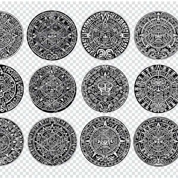Mayan Calendar Svg - Etsy