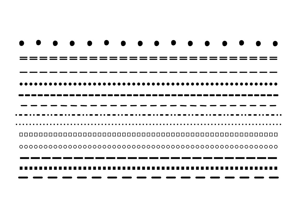 DOTTED LINE SVG Dotted Line Svg Dotted Straight Lines Svg - Etsy