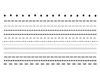 BASIC LINE SVG, Dotted Line Svg, Basic Straight Lines Svg, Dots Svg ...