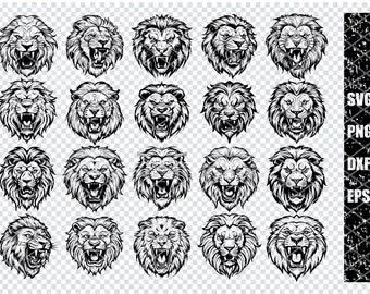Lion Svg, Lion Face Svg, File for Cricut, Lion Svg Cut File, Lion Head ...