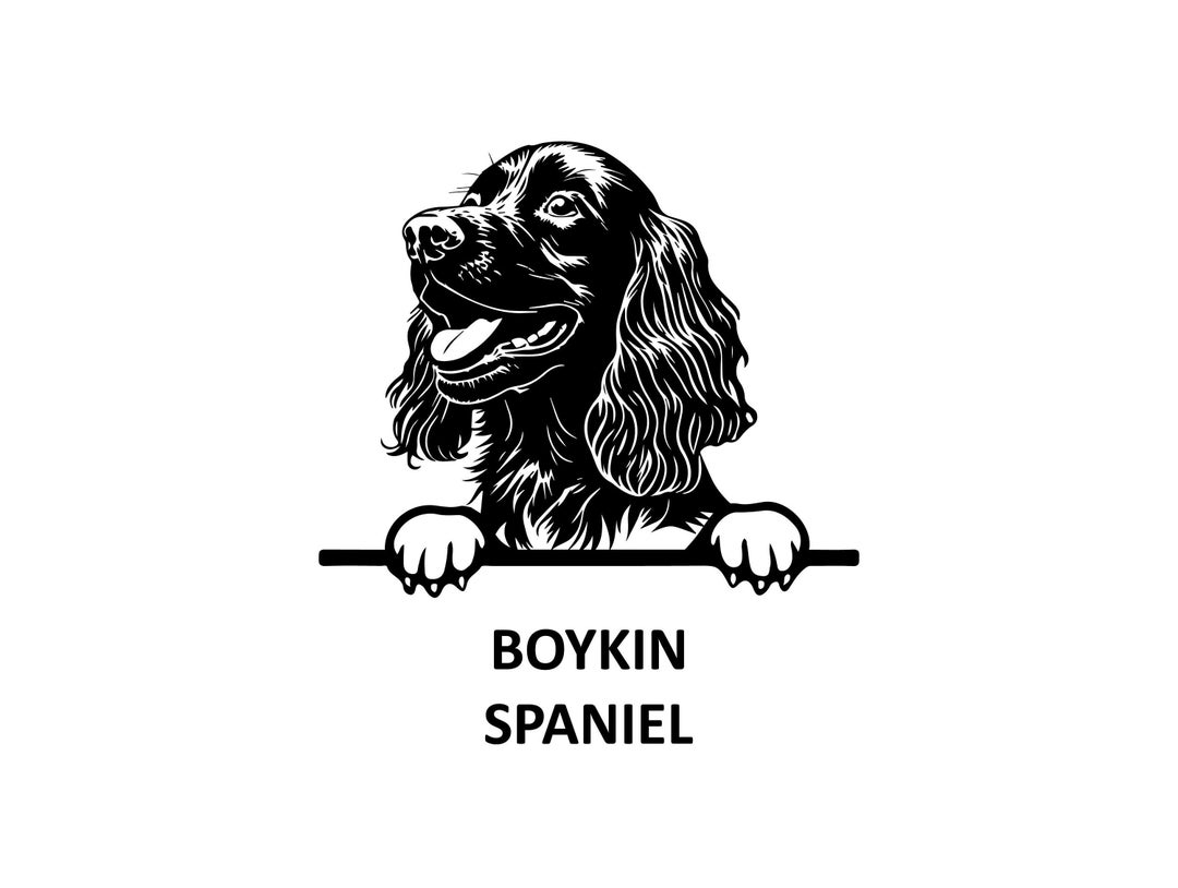 PEEKING BOYKIN SPANIEL Svg, Peeking Boykin Spaniel Svg Files for Cricut ...