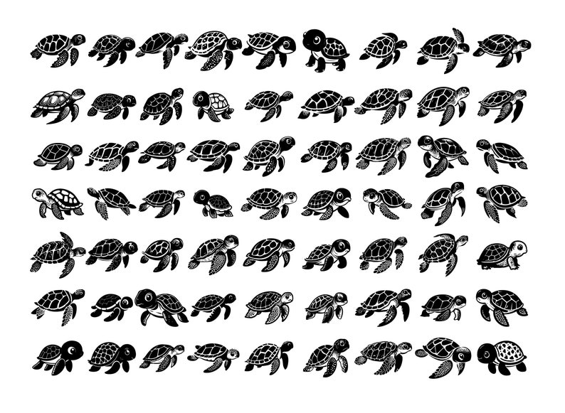 TURTLE SVG Sea Turtle Svg Sea Turtles Clipart Turtle Svg - Etsy