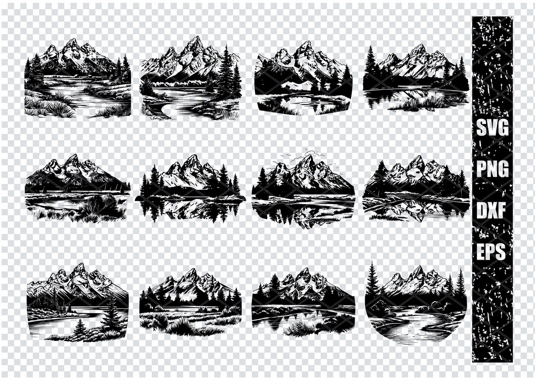GRAND TETON National PARK Svg Grand Teton State Park Svg - Etsy