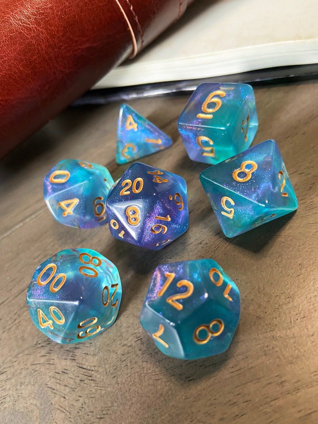 Cobalt Ore // Shimmer Dungeons and Dragons Dice / DND TTRPG / - Etsy