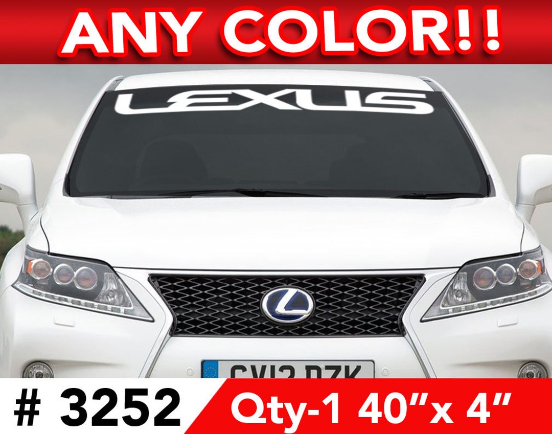 LEXUS Word Only Rx Gs Ls is Windshield Auto Decal Sticker 40"w X 4"h ...