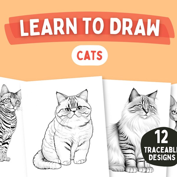 Draw Cats - Etsy
