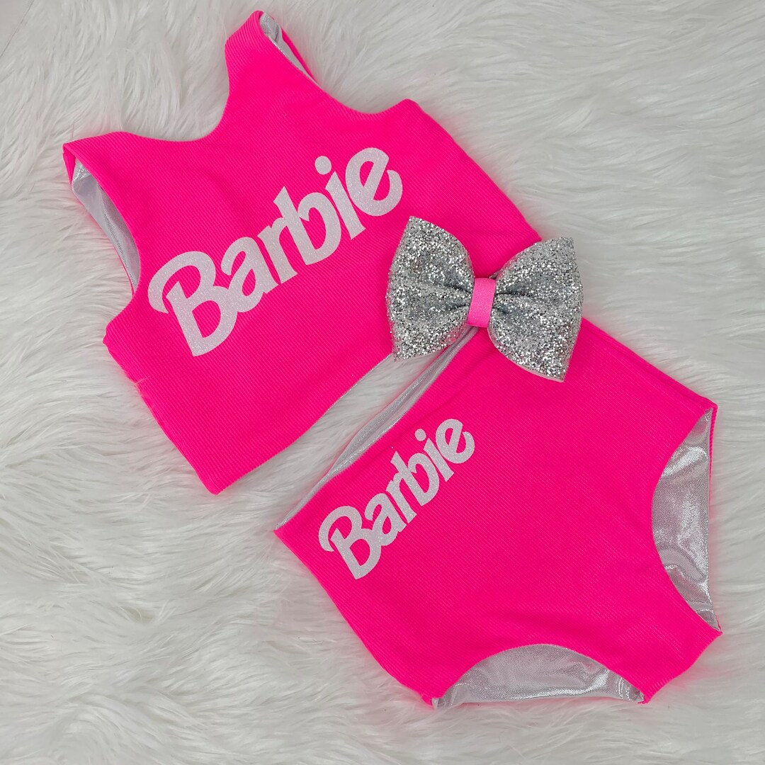 Adorable Two Piece Set, Reversible Bathing Suit. Silver Shimmer Back ...