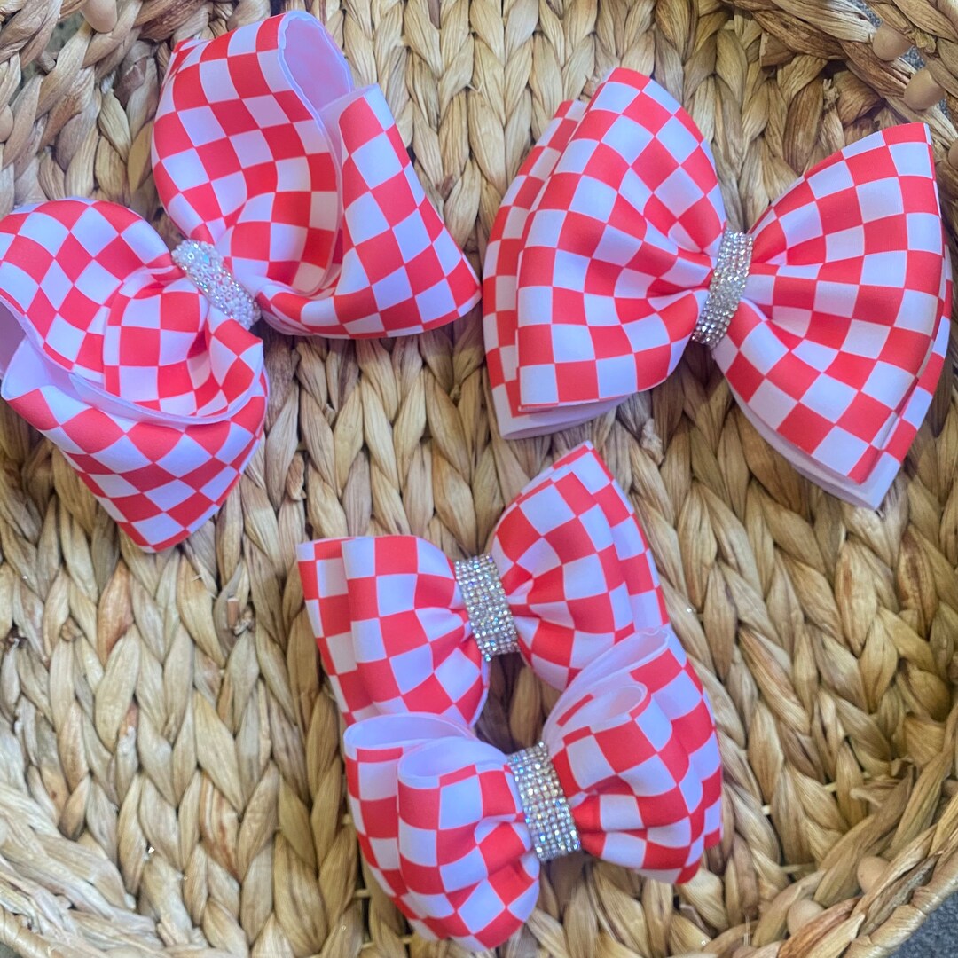 Checkers Theme Baby Girl Head/hair Accessories, Plaid Style, Seeds ...