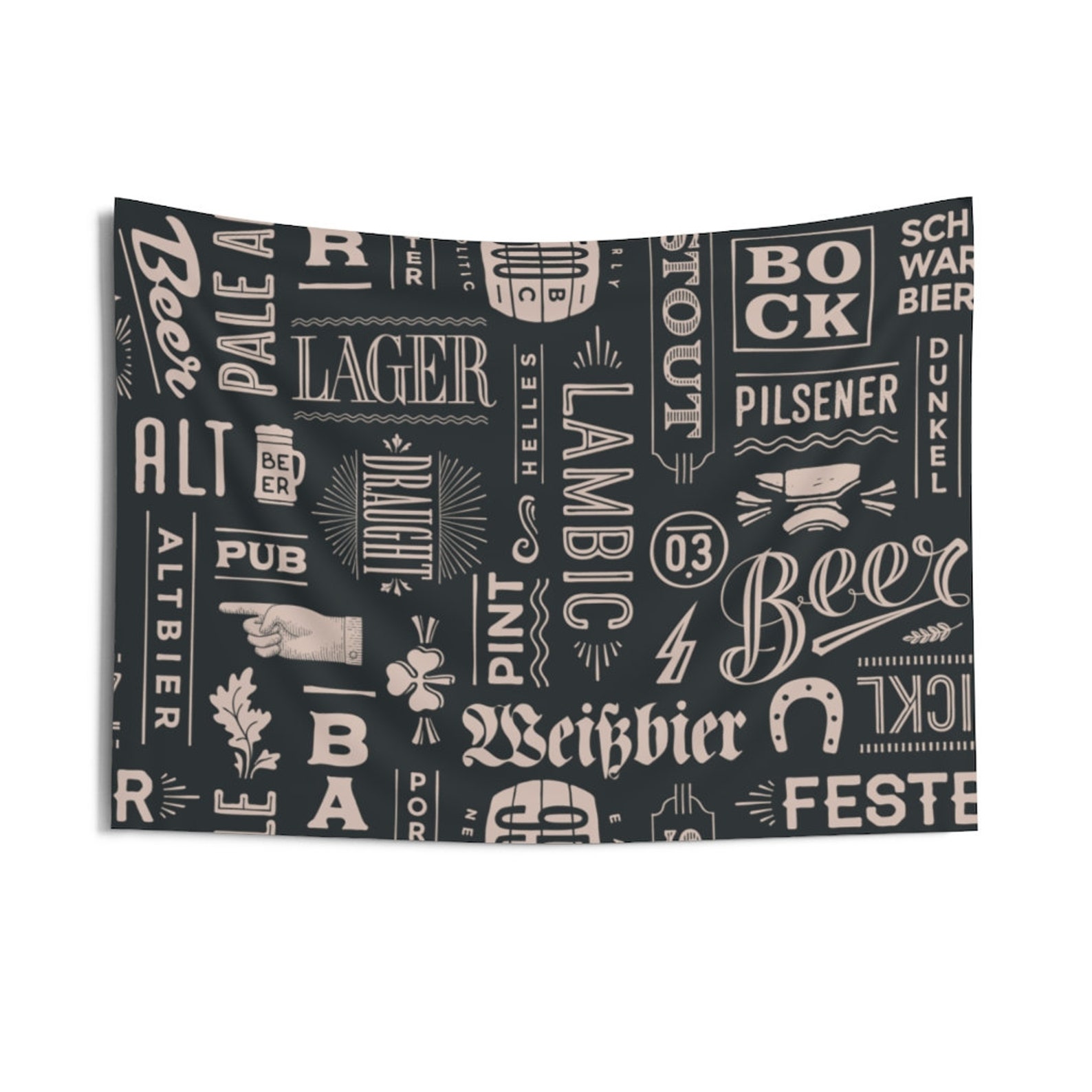 Beer Tapestry Drinking Tapestry Wall Tapestry Beer Lovers | Etsy