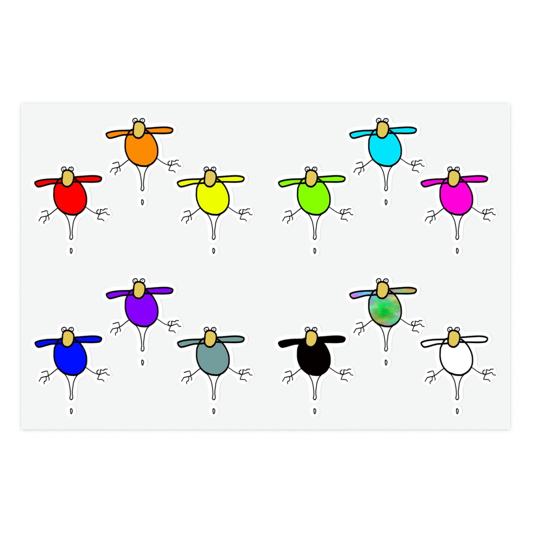 The Caca Bird Collection Sticker Sheet - Etsy