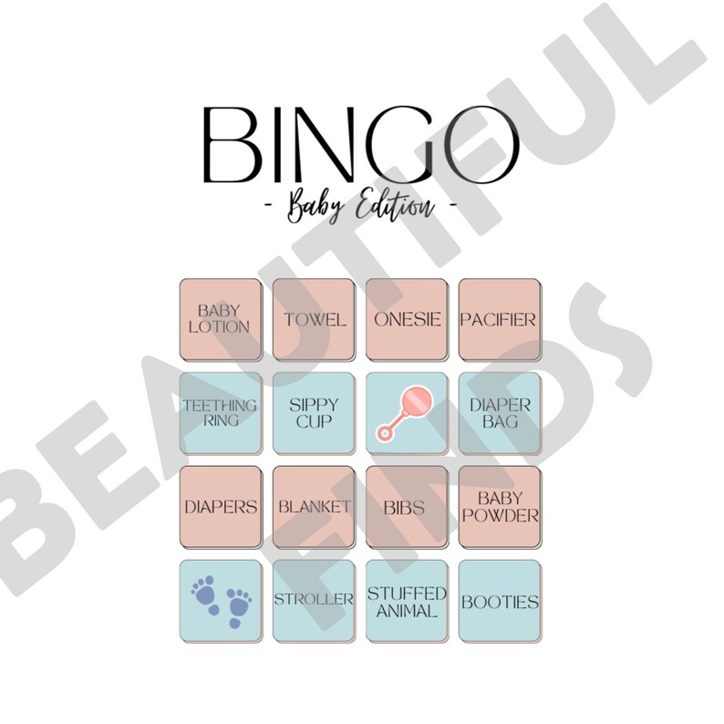Baby Shower Games Printable Pink and Blue Baby Shower Game Baby Shower ...