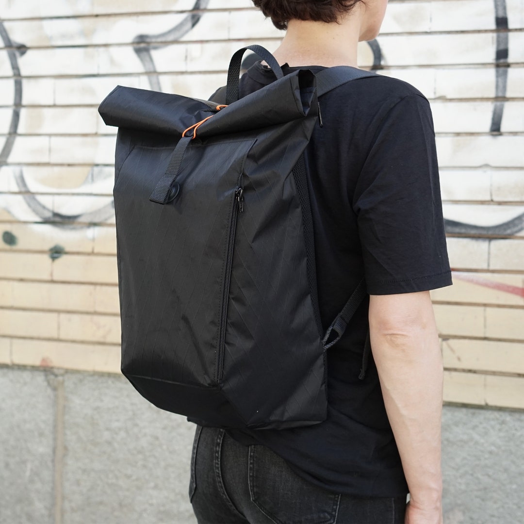 Light & Waterproof X-pac Backpack – Roll Top Commuter Bag, Handmade in ...