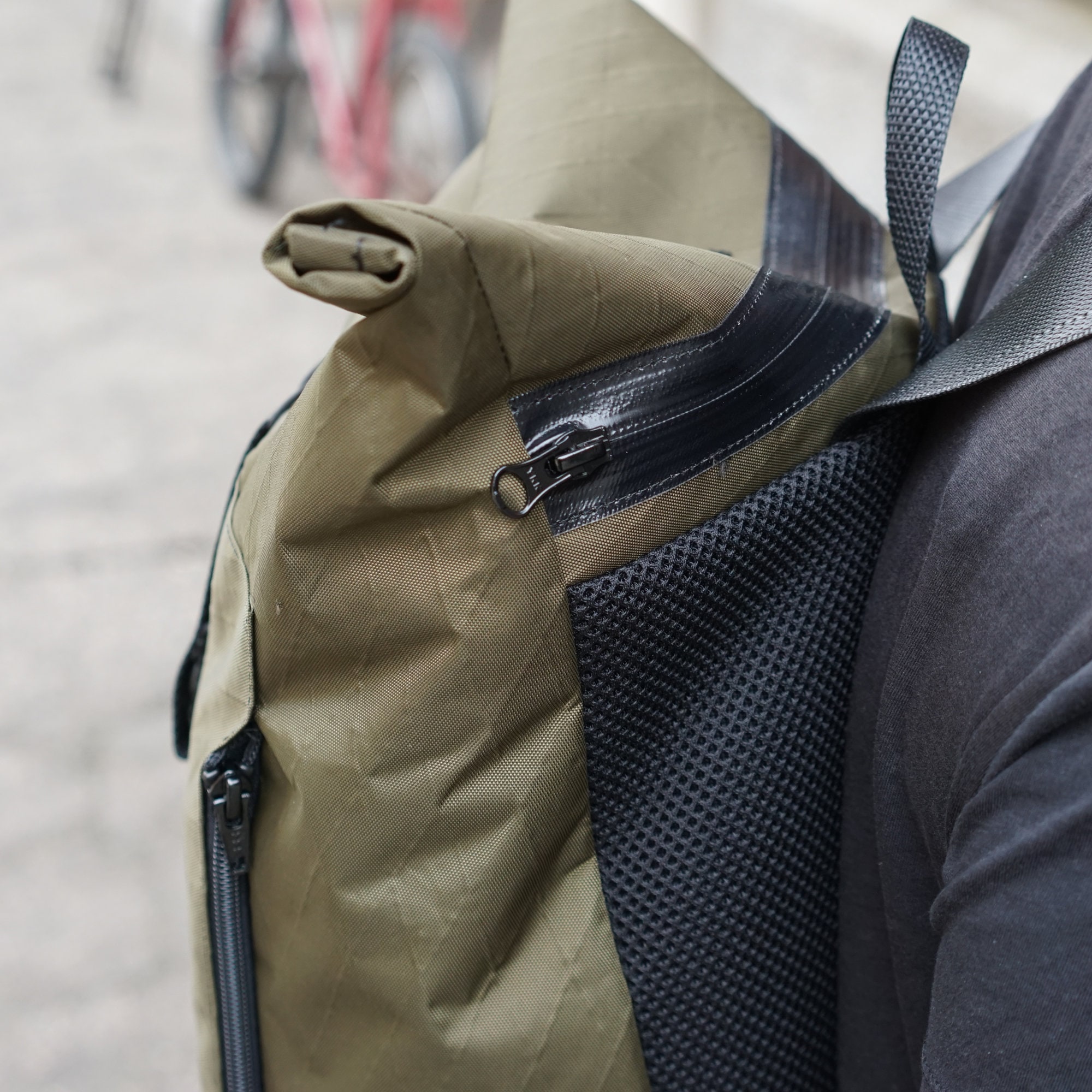 Green X-pac Roll Top Backpack, Ultralight and Waterproof City Backpack ...