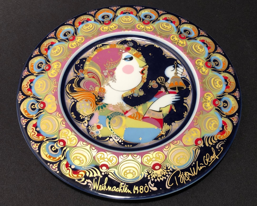 Bjorn Wiinblad Angel Christmas Plate: 1980 Rosenthal Danish Design - Etsy