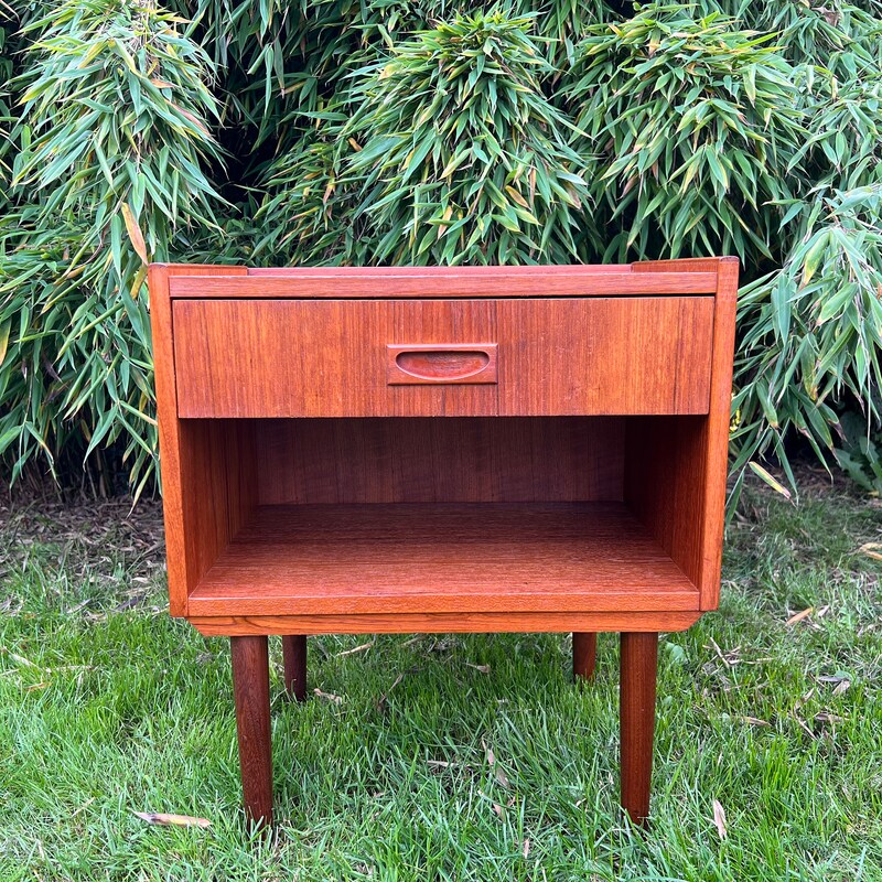 Danish Teak Nightstands - Etsy