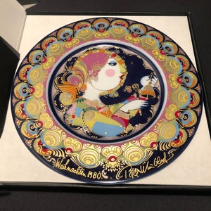 Bjorn Wiinblad Angel Christmas Plate: 1980 Rosenthal Danish Design - Etsy